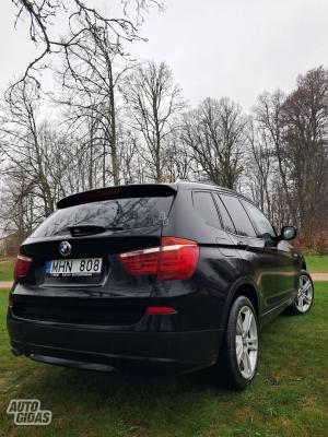 Black BMW X3 2013 in Utena, with an engine capacity of 2.00 L and mileage of 240 thousand km for 9100 €, photo 4 on AUTOMOTO.COM.LV
