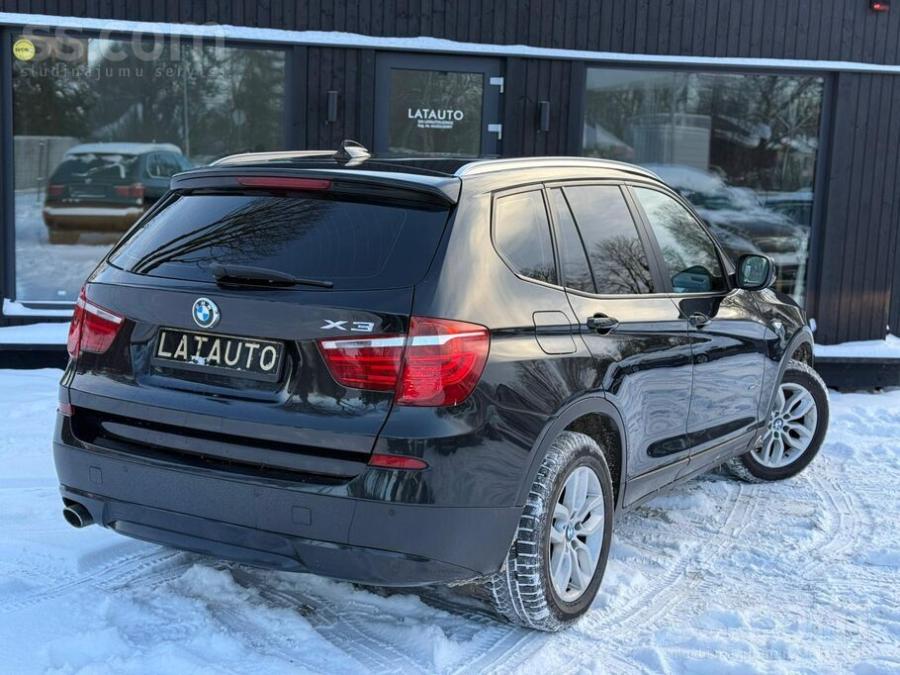 Black BMW X3 2013 in Riga, with an engine capacity of 2.00 L and mileage of 349 thousand km for 8550 €, photo 6 on AUTOMOTO.COM.LV