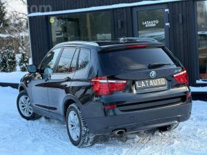 Black BMW X3 2013 in Riga, with an engine capacity of 2.00 L and mileage of 349 thousand km for 8550 €, photo 8 on AUTOMOTO.COM.LV