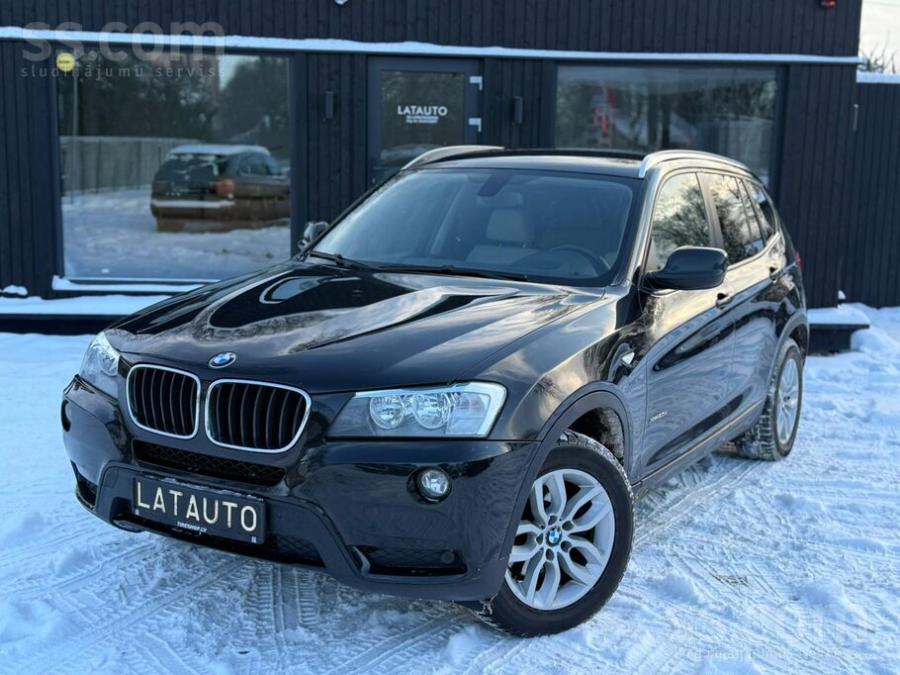 Black BMW X3 2013 in Riga, with an engine capacity of 2.00 L and mileage of 349 thousand km for 8550 €, photo 11 on AUTOMOTO.COM.LV