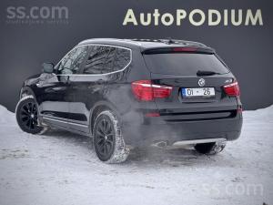 Black BMW X3 2013 in Riga, with an engine capacity of 2.00 L and mileage of 245 thousand km for 10750 €, photo 3 on AUTOMOTO.COM.LV