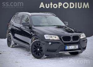 Black BMW X3 2013 in Riga, with an engine capacity of 2.00 L and mileage of 245 thousand km for 10750 €, photo 7 on AUTOMOTO.COM.LV