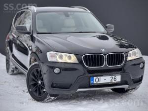 Black BMW X3 2013 in Riga, with an engine capacity of 2.00 L and mileage of 245 thousand km for 10750 €, photo 8 on AUTOMOTO.COM.LV