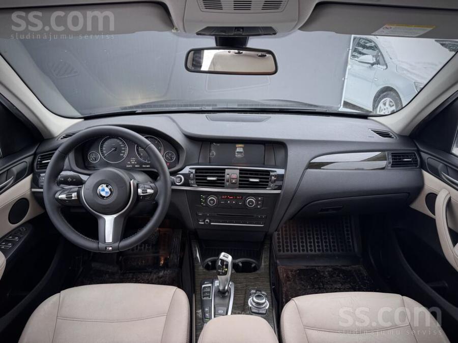 Black BMW X3 2013 in Riga, with an engine capacity of 2.00 L and mileage of 245 thousand km for 10750 €, photo 10 on AUTOMOTO.COM.LV