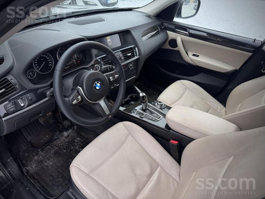 Black BMW X3 2013 in Riga, with an engine capacity of 2.00 L and mileage of 245 thousand km for 10750 €, photo 21 on AUTOMOTO.COM.LV