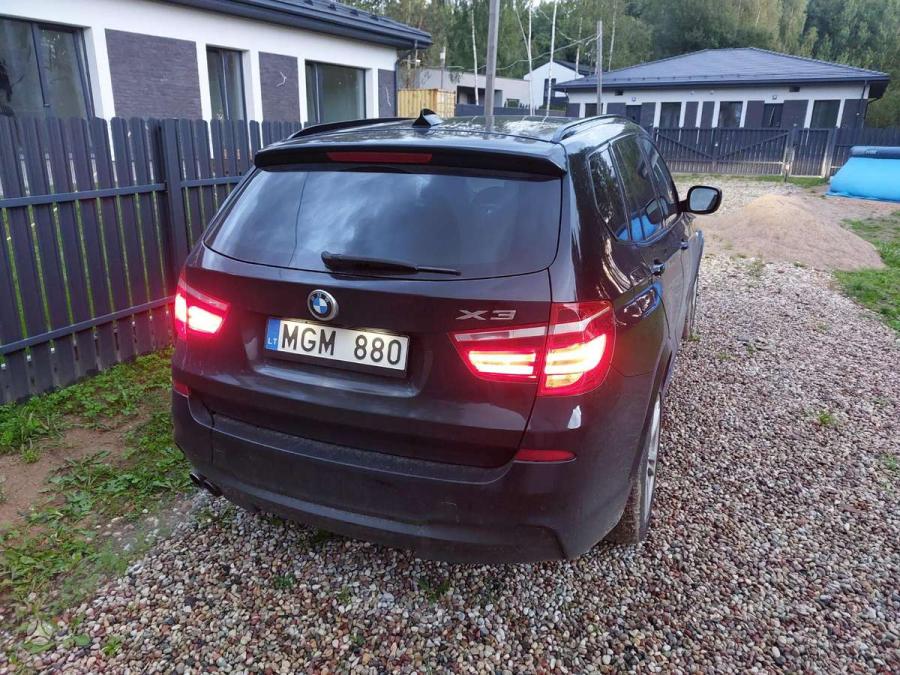 Black BMW X3 2013 in Vilnius, with an engine capacity of 2.98 L and mileage of 156 thousand km for 12000 €, photo 2 on AUTOMOTO.COM.LV
