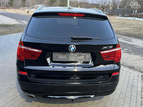 Black BMW X3 2013 in Vilnius, with an engine capacity of 2.00 L and mileage of 230 thousand km for 9500 €, photo 6 on AUTOMOTO.COM.LV