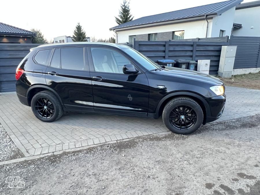 Melns BMW X3 2013 Viļņa, ar dzinēja tilpumu 2.00 L un nobraukumu 230 tūkst. km par 9500 €, foto 7 vietnē AUTOMOTO.COM.LV