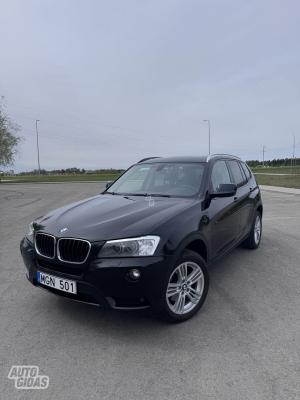Black BMW X3 2013 in Vilnius, with an engine capacity of 2.00 L and mileage of 421 thousand km for 11300 €, photo  on AUTOMOTO.COM.LV