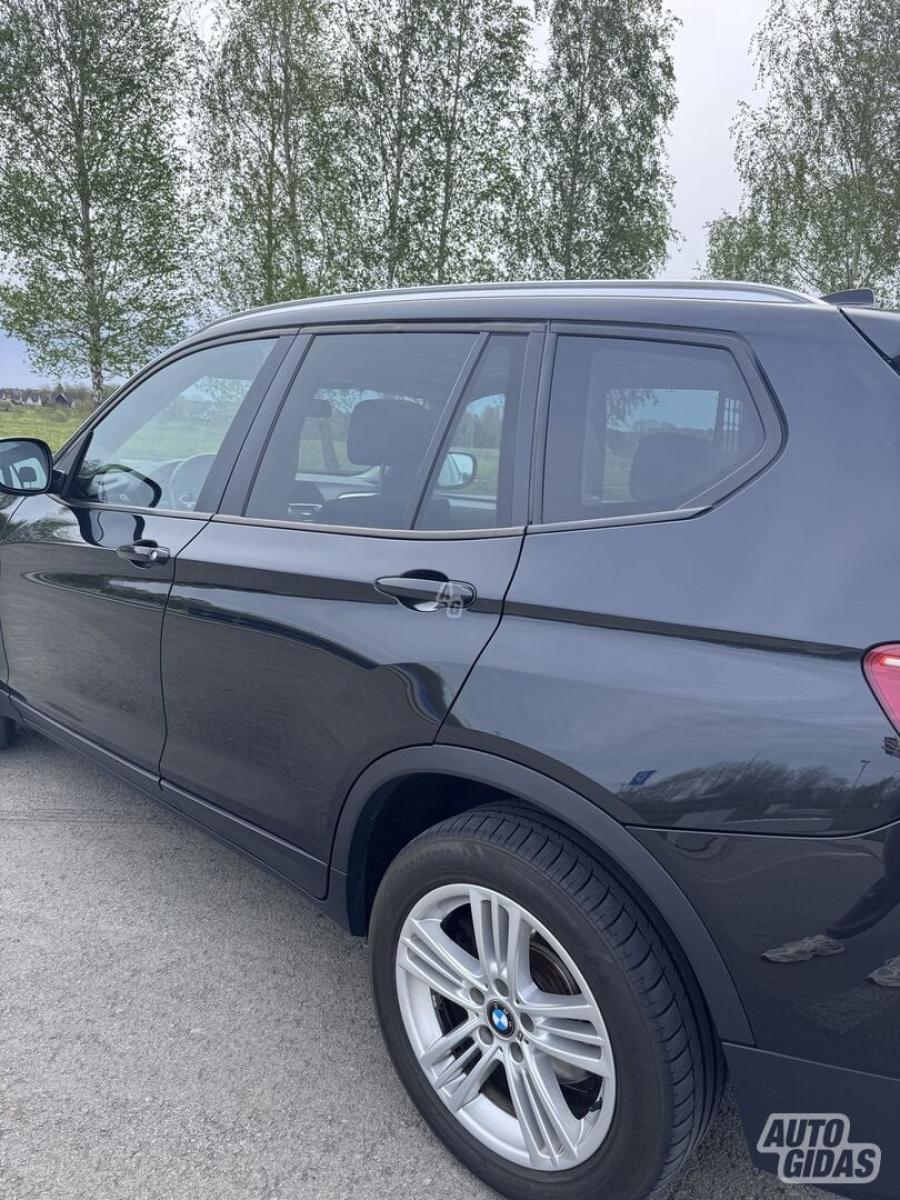 Black BMW X3 2013 in Vilnius, with an engine capacity of 2.00 L and mileage of 421 thousand km for 11300 €, photo 3 on AUTOMOTO.COM.LV