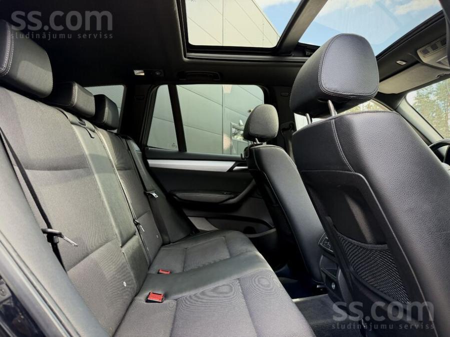 Melns BMW X3 2013 Rīga, ar dzinēja tilpumu 3.00 L un nobraukumu 340 tūkst. km par 10555 €, foto 13 vietnē AUTOMOTO.COM.LV