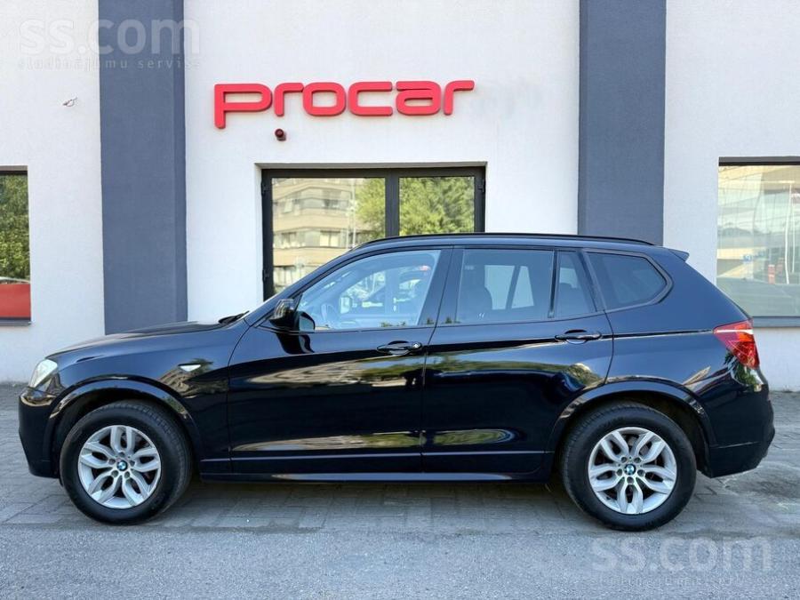 Black BMW X3 2013 in Riga, with an engine capacity of 2.00 L and mileage of 283 thousand km for 10500 €, photo 1 on AUTOMOTO.COM.LV