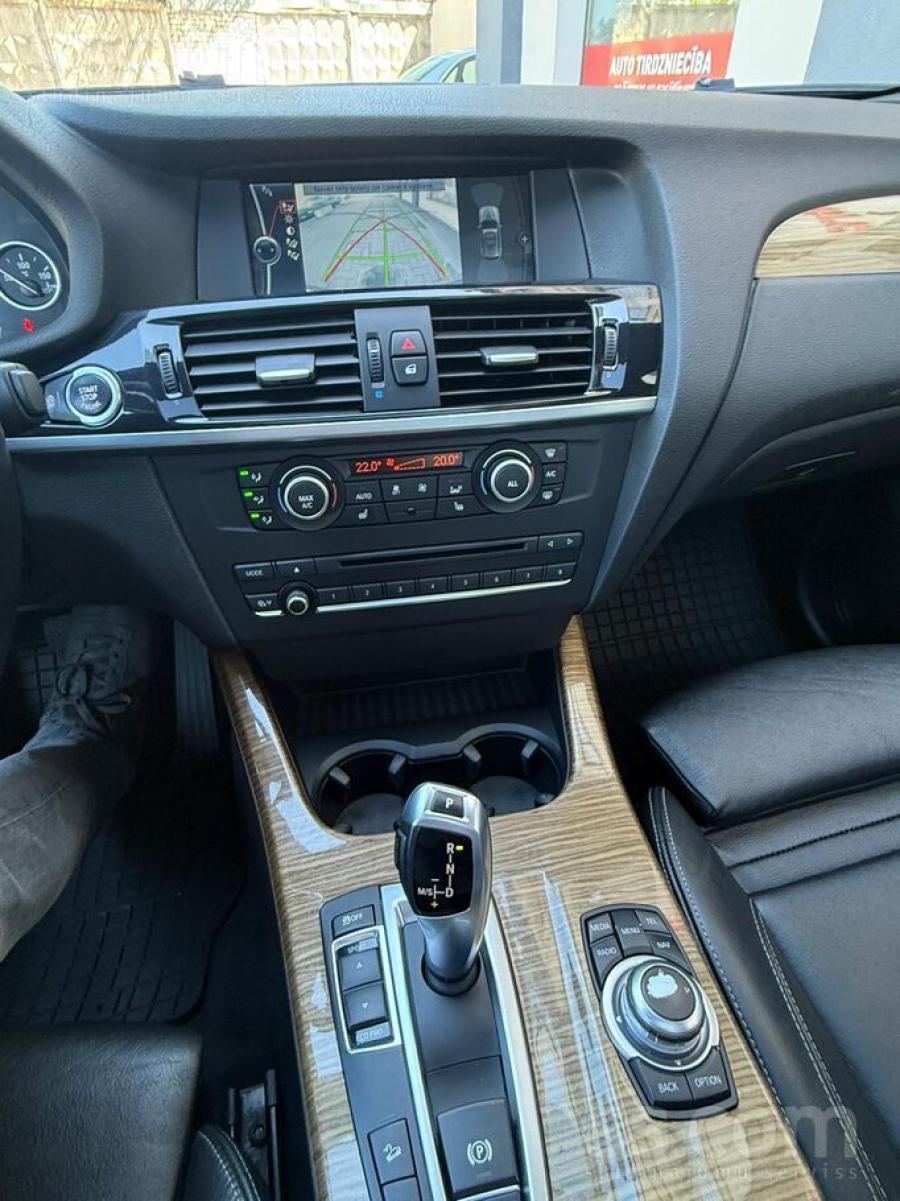 Black BMW X3 2013 in Riga, with an engine capacity of 2.00 L and mileage of 283 thousand km for 10500 €, photo 20 on AUTOMOTO.COM.LV