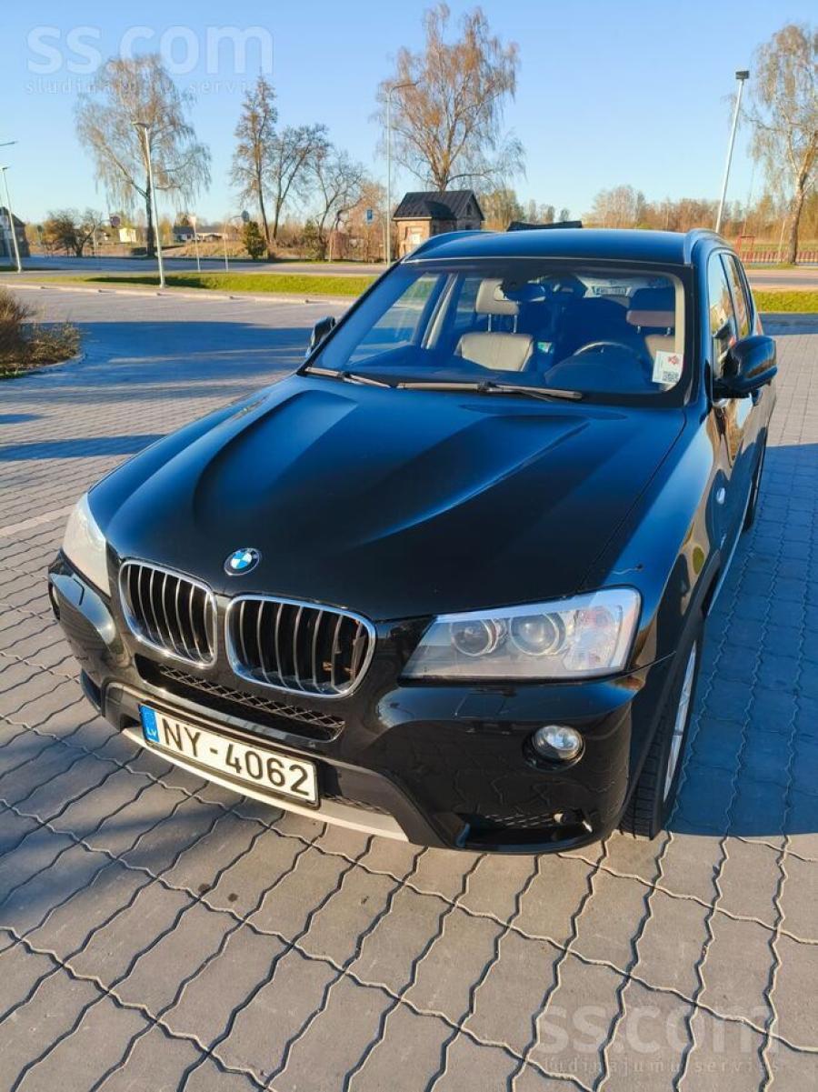 Black BMW X3 2013 in Jelgava, with an engine capacity of 2.00 L and mileage of 170 thousand km for 12000 €, photo 17 on AUTOMOTO.COM.LV