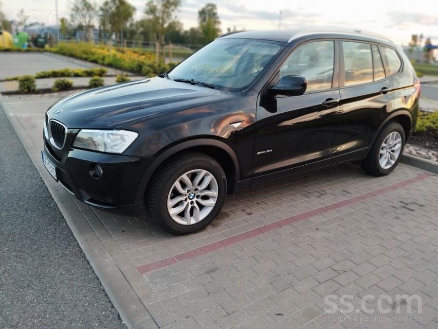 Melns BMW X3 2013 Bauska, ar dzinēja tilpumu 2.00 L un nobraukumu 345 tūkst. km par 8550 €, foto 3 vietnē AUTOMOTO.COM.LV