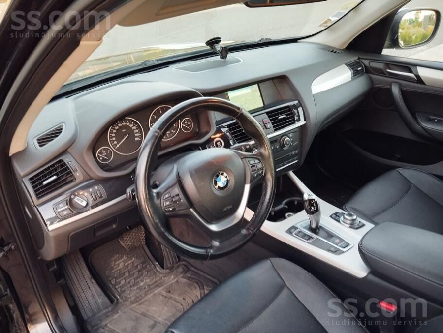 Melns BMW X3 2013 Bauska, ar dzinēja tilpumu 2.00 L un nobraukumu 345 tūkst. km par 8550 €, foto 12 vietnē AUTOMOTO.COM.LV