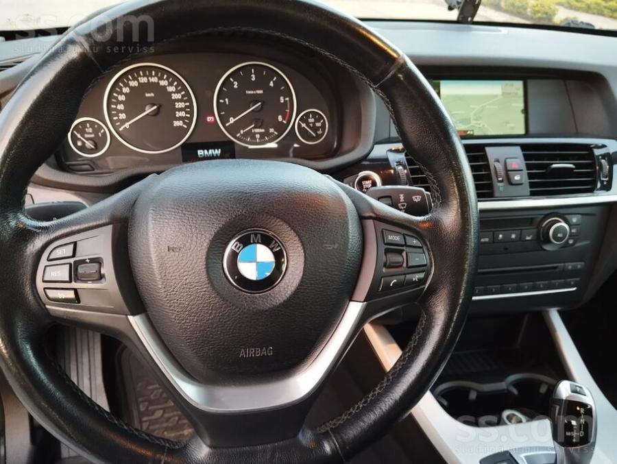 Melns BMW X3 2013 Bauska, ar dzinēja tilpumu 2.00 L un nobraukumu 345 tūkst. km par 8550 €, foto 18 vietnē AUTOMOTO.COM.LV