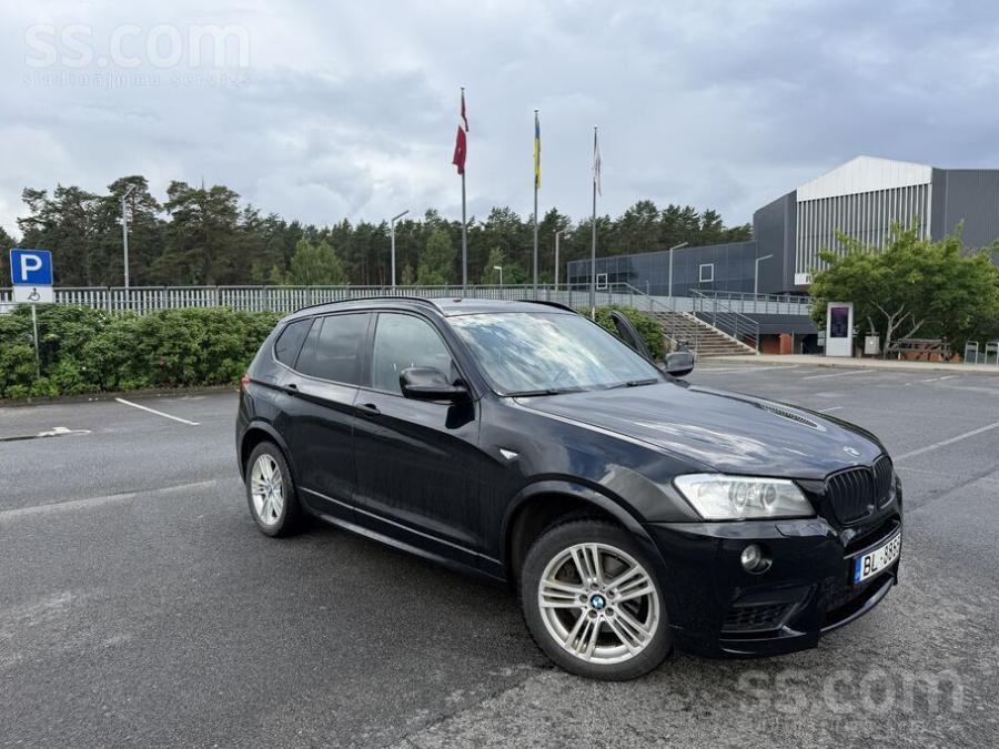 Black BMW X3 2013 in Riga, with an engine capacity of 3.00 L and mileage of 290 thousand km for 11900 €, photo 1 on AUTOMOTO.COM.LV