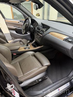 Black BMW X3 2013 in Riga, with an engine capacity of 3.00 L and mileage of 290 thousand km for 11900 €, photo 6 on AUTOMOTO.COM.LV