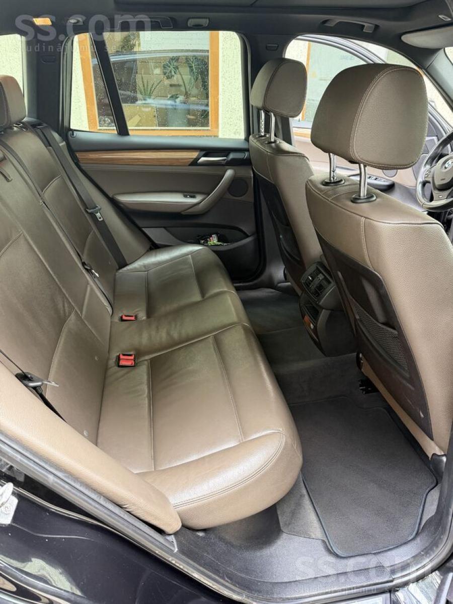 Black BMW X3 2013 in Riga, with an engine capacity of 3.00 L and mileage of 290 thousand km for 11900 €, photo 14 on AUTOMOTO.COM.LV
