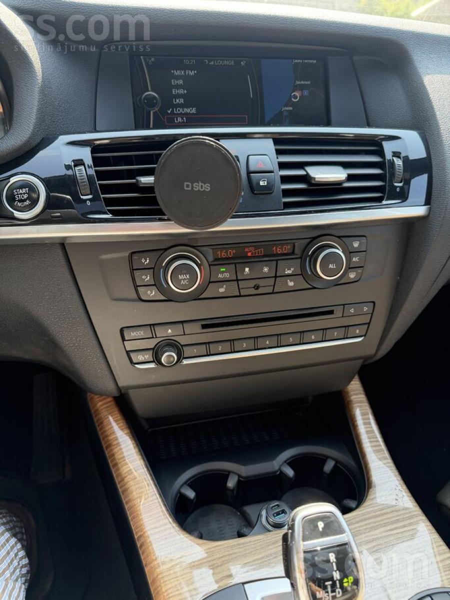 Black BMW X3 2013 in Riga, with an engine capacity of 3.00 L and mileage of 290 thousand km for 11900 €, photo 23 on AUTOMOTO.COM.LV
