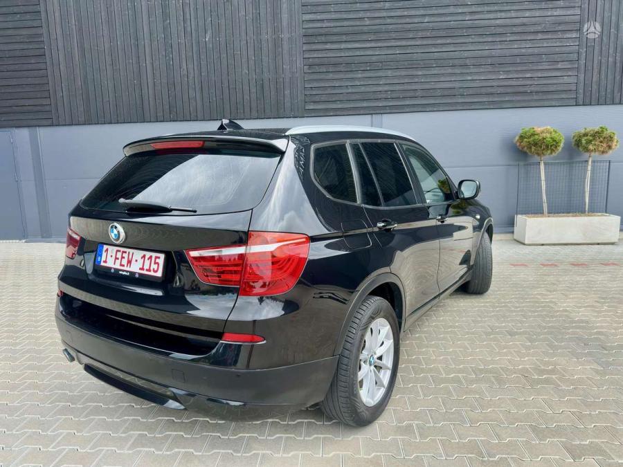 Black BMW X3 2013 in Siauliai, with an engine capacity of 2.00 L and mileage of 238 thousand km for 8850 €, photo 9 on AUTOMOTO.COM.LV