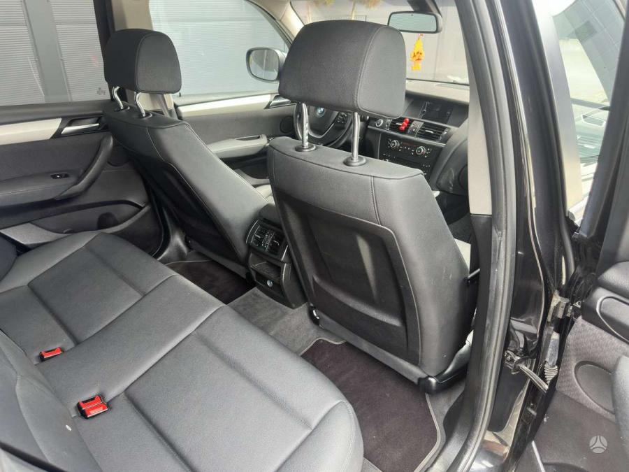 Black BMW X3 2013 in Siauliai, with an engine capacity of 2.00 L and mileage of 238 thousand km for 8850 €, photo 16 on AUTOMOTO.COM.LV