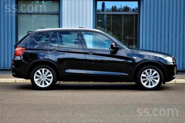 Black BMW X3 2013 in Riga, with an engine capacity of 3.00 L and mileage of 221 thousand km for 12990 €, photo 6 on AUTOMOTO.COM.LV