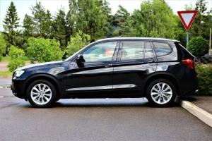 Black BMW X3 2013 in Riga, with an engine capacity of 3.00 L and mileage of 221 thousand km for 12990 €, photo 4 on AUTOMOTO.COM.LV