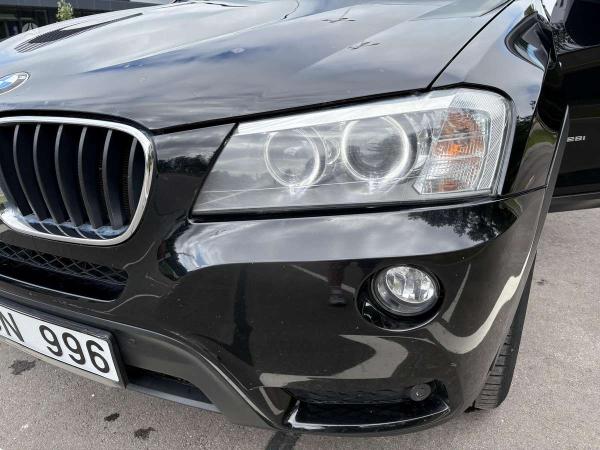 Black BMW X3 2013 in Utena, with an engine capacity of 2.00 L and mileage of 195 thousand km for 6600 €, photo 4 on AUTOMOTO.COM.LV