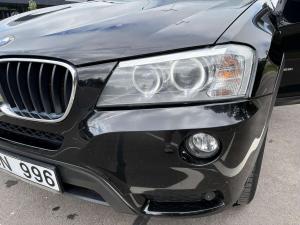 Black BMW X3 2013 in Utena, with an engine capacity of 2.00 L and mileage of 195 thousand km for 6600 €, photo 5 on AUTOMOTO.COM.LV