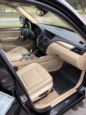 Black BMW X3 2013 in Utena, with an engine capacity of 2.00 L and mileage of 195 thousand km for 6600 €, photo 12 on AUTOMOTO.COM.LV