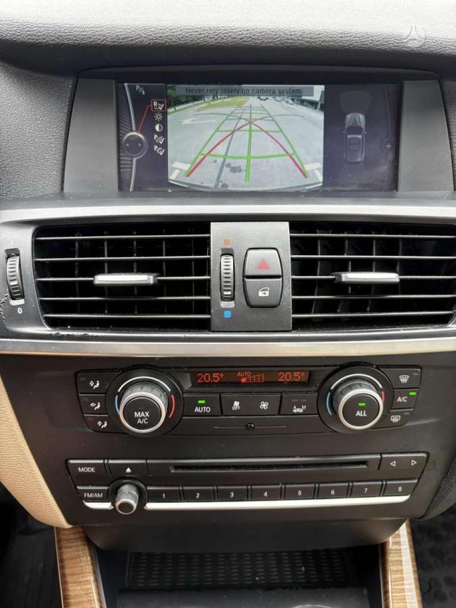 Black BMW X3 2013 in Utena, with an engine capacity of 2.00 L and mileage of 195 thousand km for 6600 €, photo 15 on AUTOMOTO.COM.LV