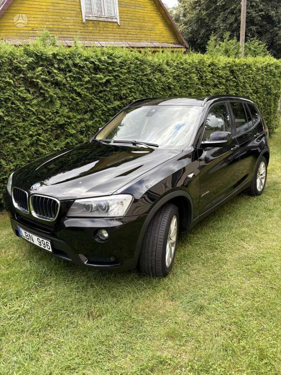 Black BMW X3 2013 in Utena, with an engine capacity of 2.00 L and mileage of 195 thousand km for 6600 €, photo 18 on AUTOMOTO.COM.LV