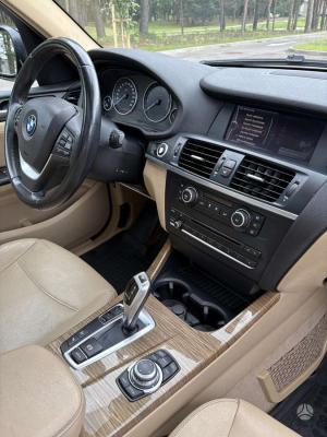 Black BMW X3 2013 in Utena, with an engine capacity of 2.00 L and mileage of 195 thousand km for 6600 €, photo 23 on AUTOMOTO.COM.LV
