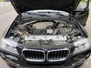 Black BMW X3 2013 in Utena, with an engine capacity of 2.00 L and mileage of 195 thousand km for 6600 €, photo 31 on AUTOMOTO.COM.LV
