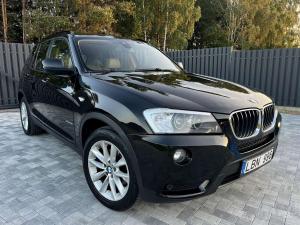 Black BMW X3 2013 in Vilnius, with an engine capacity of 2.00 L and mileage of 185 thousand km for 8350 €, photo  on AUTOMOTO.COM.LV