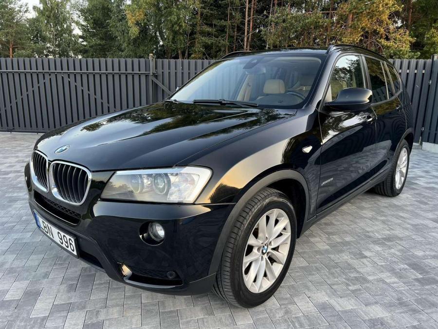 Melns BMW X3 2013 Viļņa, ar dzinēja tilpumu 2.00 L un nobraukumu 185 tūkst. km par 8350 €, foto 4 vietnē AUTOMOTO.COM.LV