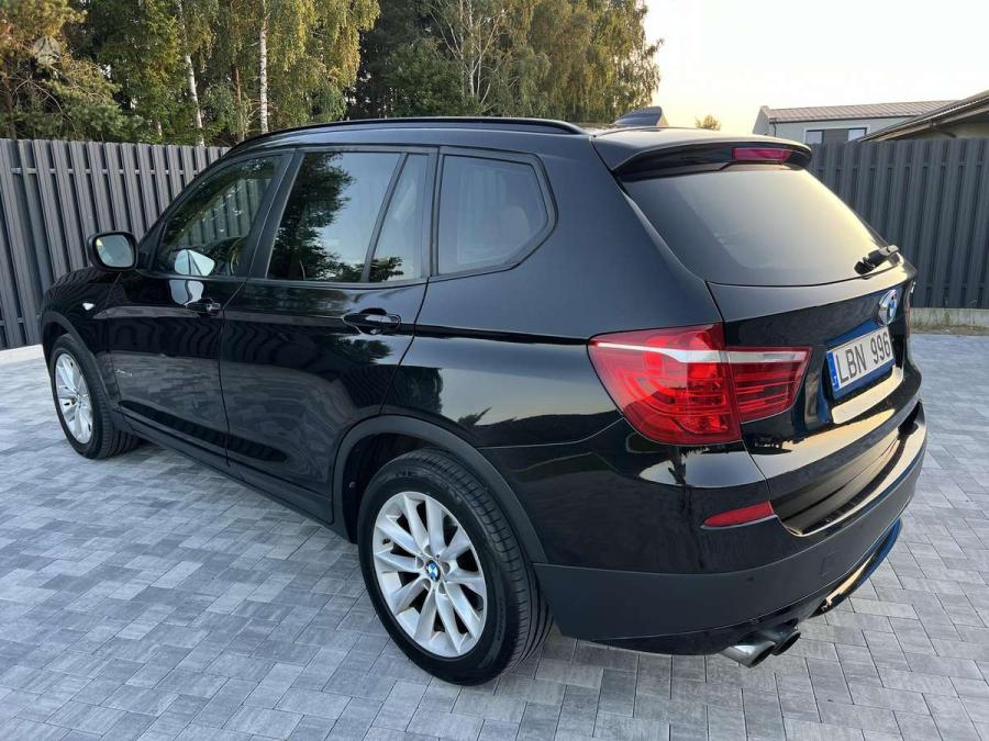 Melns BMW X3 2013 Viļņa, ar dzinēja tilpumu 2.00 L un nobraukumu 185 tūkst. km par 8350 €, foto 6 vietnē AUTOMOTO.COM.LV