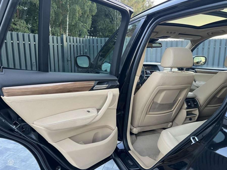 Melns BMW X3 2013 Viļņa, ar dzinēja tilpumu 2.00 L un nobraukumu 185 tūkst. km par 8350 €, foto 24 vietnē AUTOMOTO.COM.LV