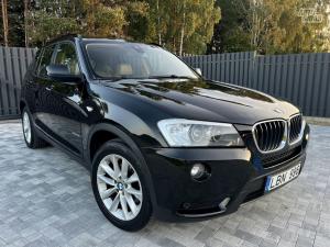 Melns BMW X3 2013 Viļņa, ar dzinēja tilpumu 2.00 L un nobraukumu 185 tūkst. km par 8300 €, foto  vietnē AUTOMOTO.COM.LV