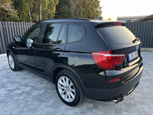 Black BMW X3 2013 in Vilnius, with an engine capacity of 2.00 L and mileage of 185 thousand km for 8300 €, photo 8 on AUTOMOTO.COM.LV