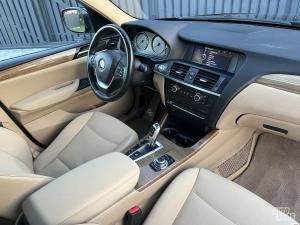 Black BMW X3 2013 in Vilnius, with an engine capacity of 2.00 L and mileage of 185 thousand km for 8300 €, photo 10 on AUTOMOTO.COM.LV