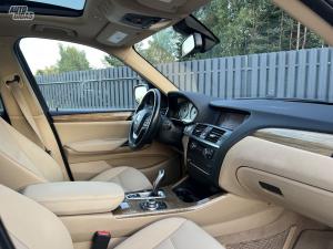 Black BMW X3 2013 in Vilnius, with an engine capacity of 2.00 L and mileage of 185 thousand km for 8300 €, photo 11 on AUTOMOTO.COM.LV