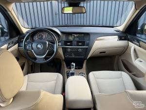 Black BMW X3 2013 in Vilnius, with an engine capacity of 2.00 L and mileage of 185 thousand km for 8300 €, photo 12 on AUTOMOTO.COM.LV