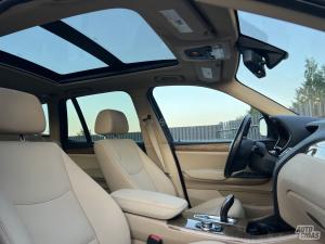 Black BMW X3 2013 in Vilnius, with an engine capacity of 2.00 L and mileage of 185 thousand km for 8300 €, photo 13 on AUTOMOTO.COM.LV