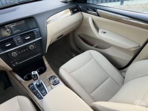 Black BMW X3 2013 in Vilnius, with an engine capacity of 2.00 L and mileage of 185 thousand km for 8300 €, photo 19 on AUTOMOTO.COM.LV