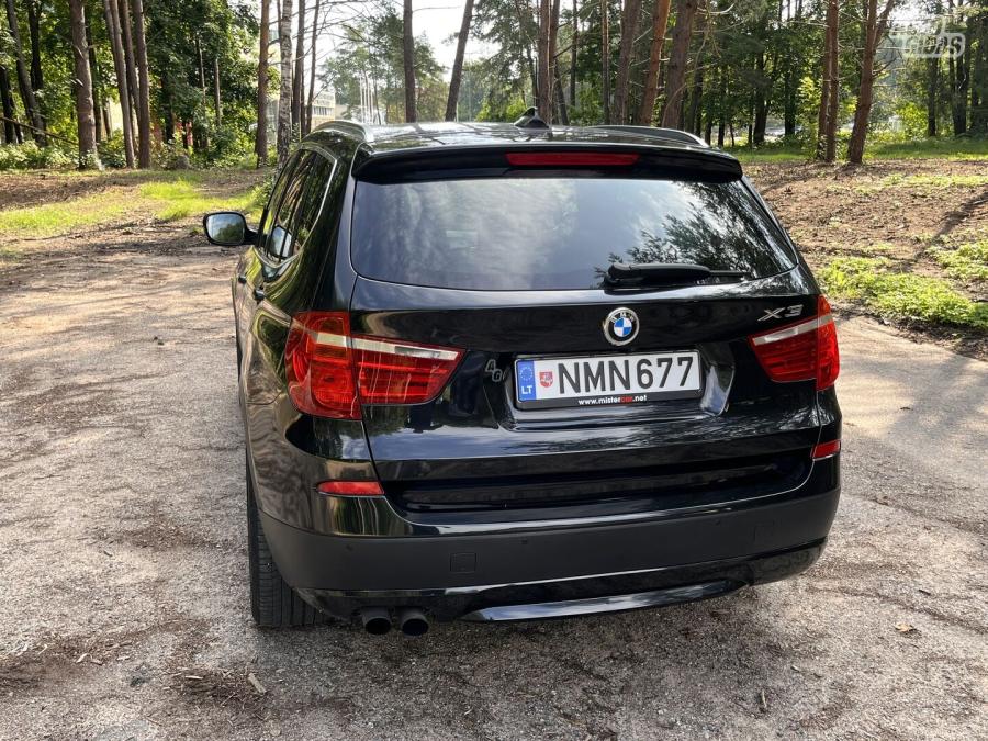 Black BMW X3 2013 in Vilnius, with an engine capacity of 3.00 L and mileage of 130 thousand km for 10500 €, photo 10 on AUTOMOTO.COM.LV