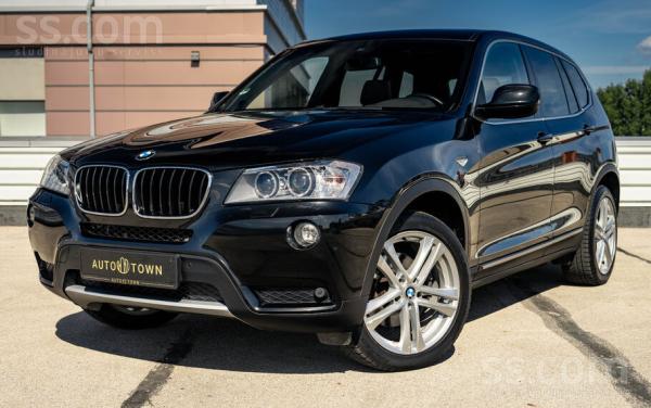 Black BMW X3 2013 in Riga, with an engine capacity of 2.00 L and mileage of 234 thousand km for 11550 €, photo 1 on AUTOMOTO.COM.LV