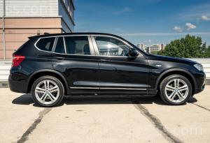 Black BMW X3 2013 in Riga, with an engine capacity of 2.00 L and mileage of 234 thousand km for 11550 €, photo 8 on AUTOMOTO.COM.LV